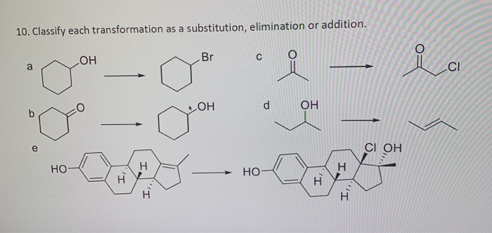 Solved 10. Classify each transformation as a substitution, | Chegg.com