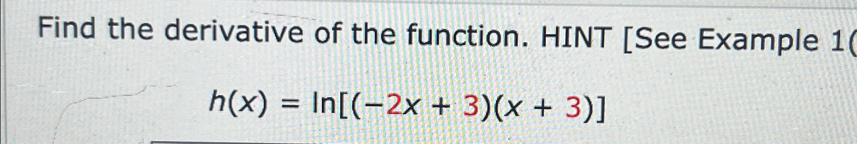 Solved Find the derivative of the function. HINT [See | Chegg.com