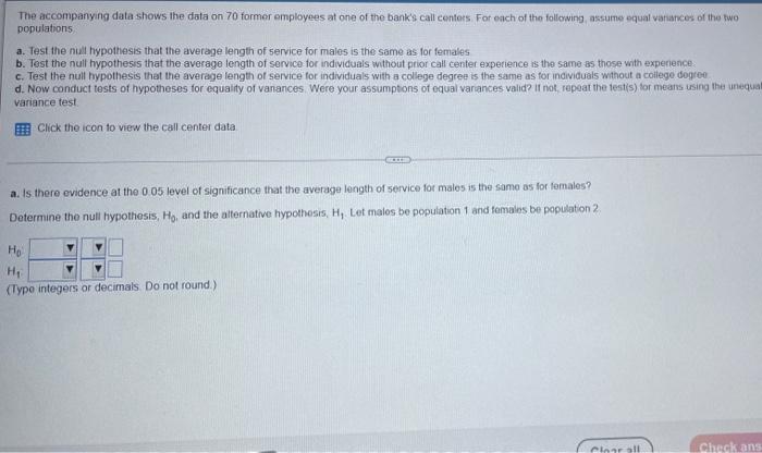 Solved The accompanying data shows the data on 70 former | Chegg.com