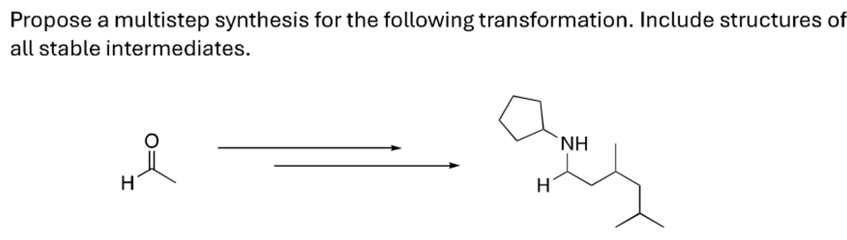 Solved Propose a multistep synthesis for the following | Chegg.com