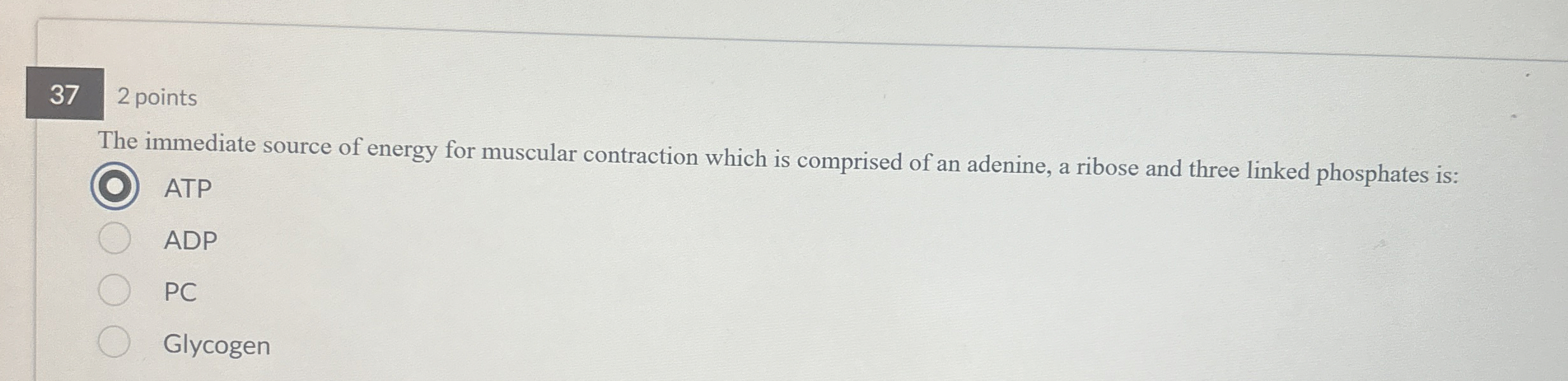Solved 372 ﻿pointsThe immediate source of energy for | Chegg.com