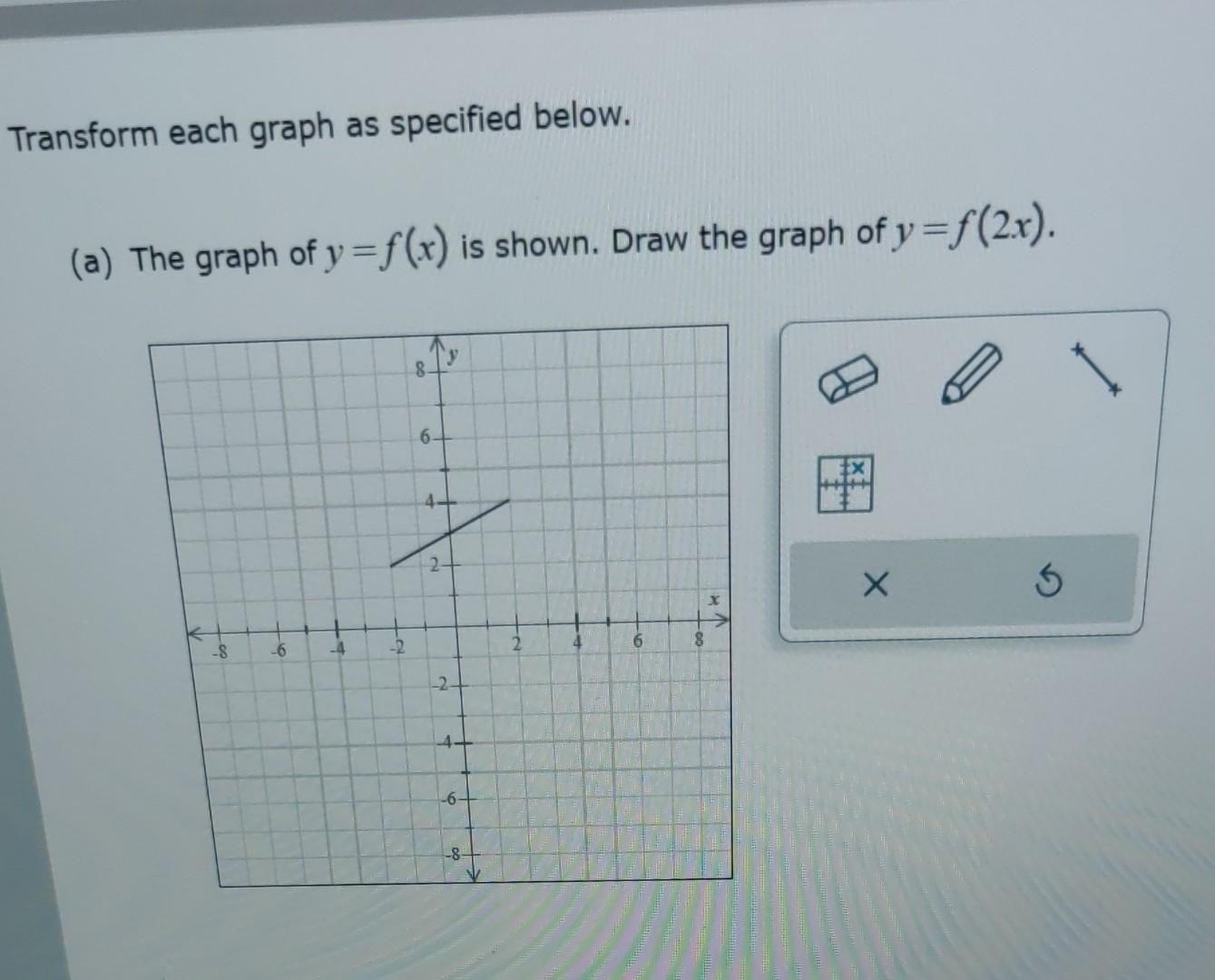 Solved Transform Each Graph As Specified Below A 