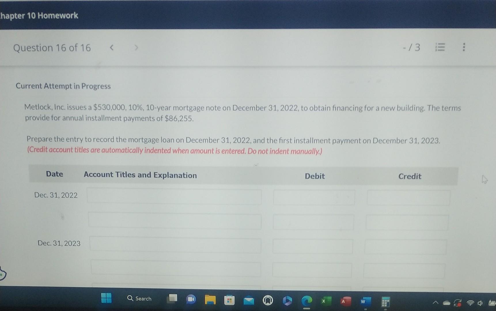 Solved Current Attempt in Progress Metlock, Inc. issues a | Chegg.com