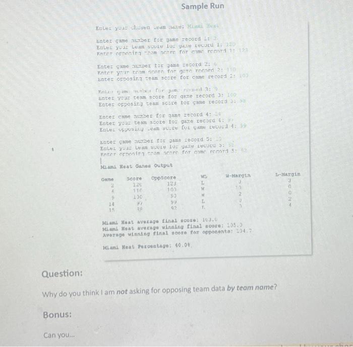 Solved I hope you like basketball| Select an NBA (National | Chegg.com