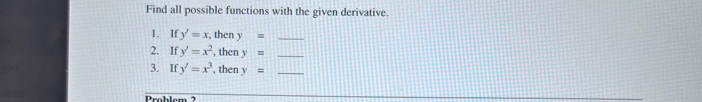Solved Find all possible functions with the given | Chegg.com