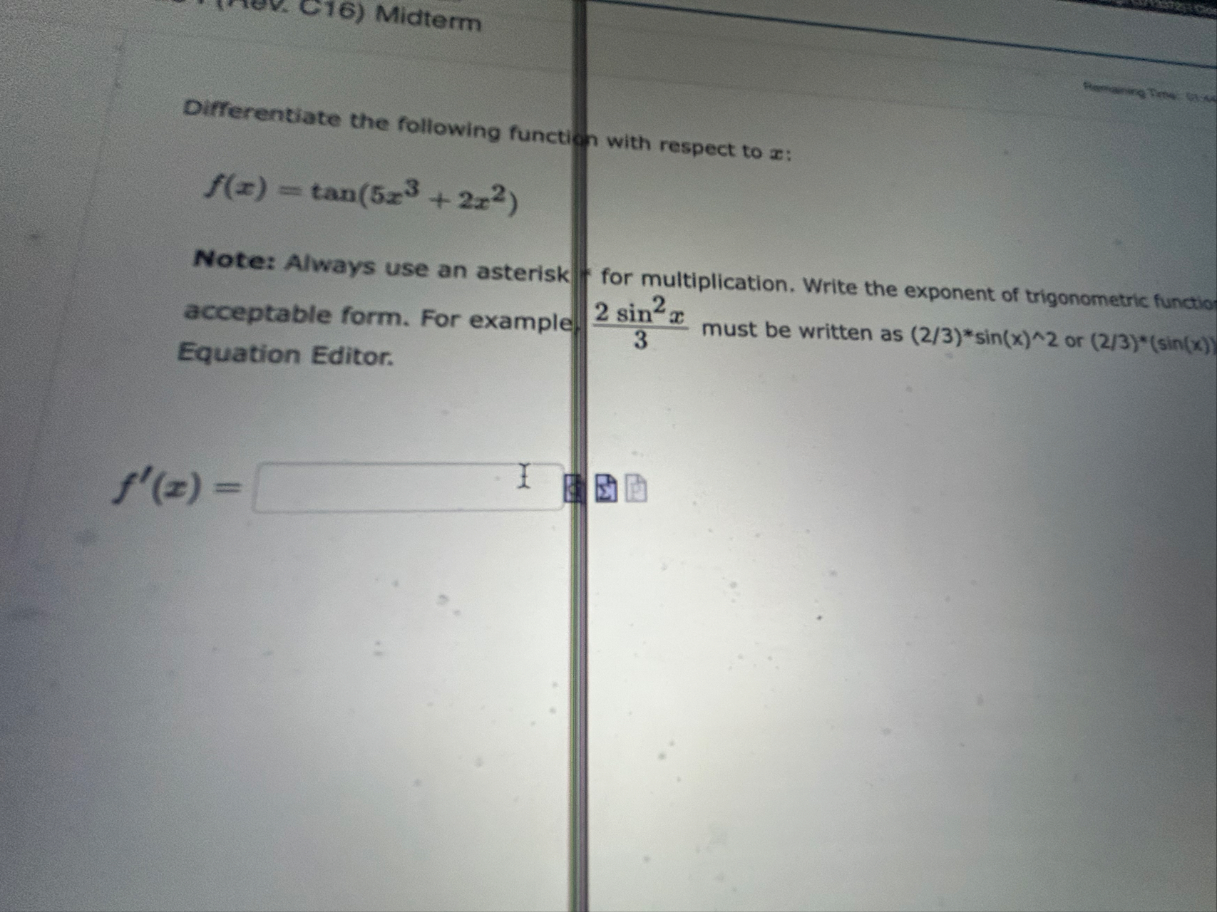 Solved Differentiate the following function with respect to | Chegg.com