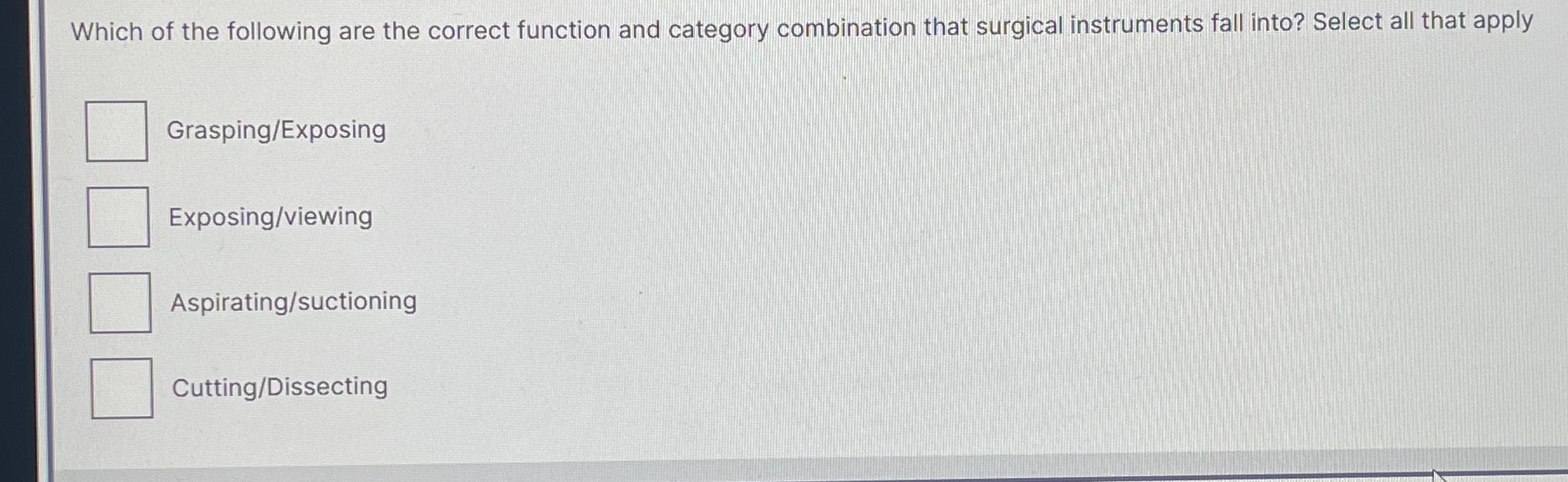Solved Which of the following are the correct function and | Chegg.com