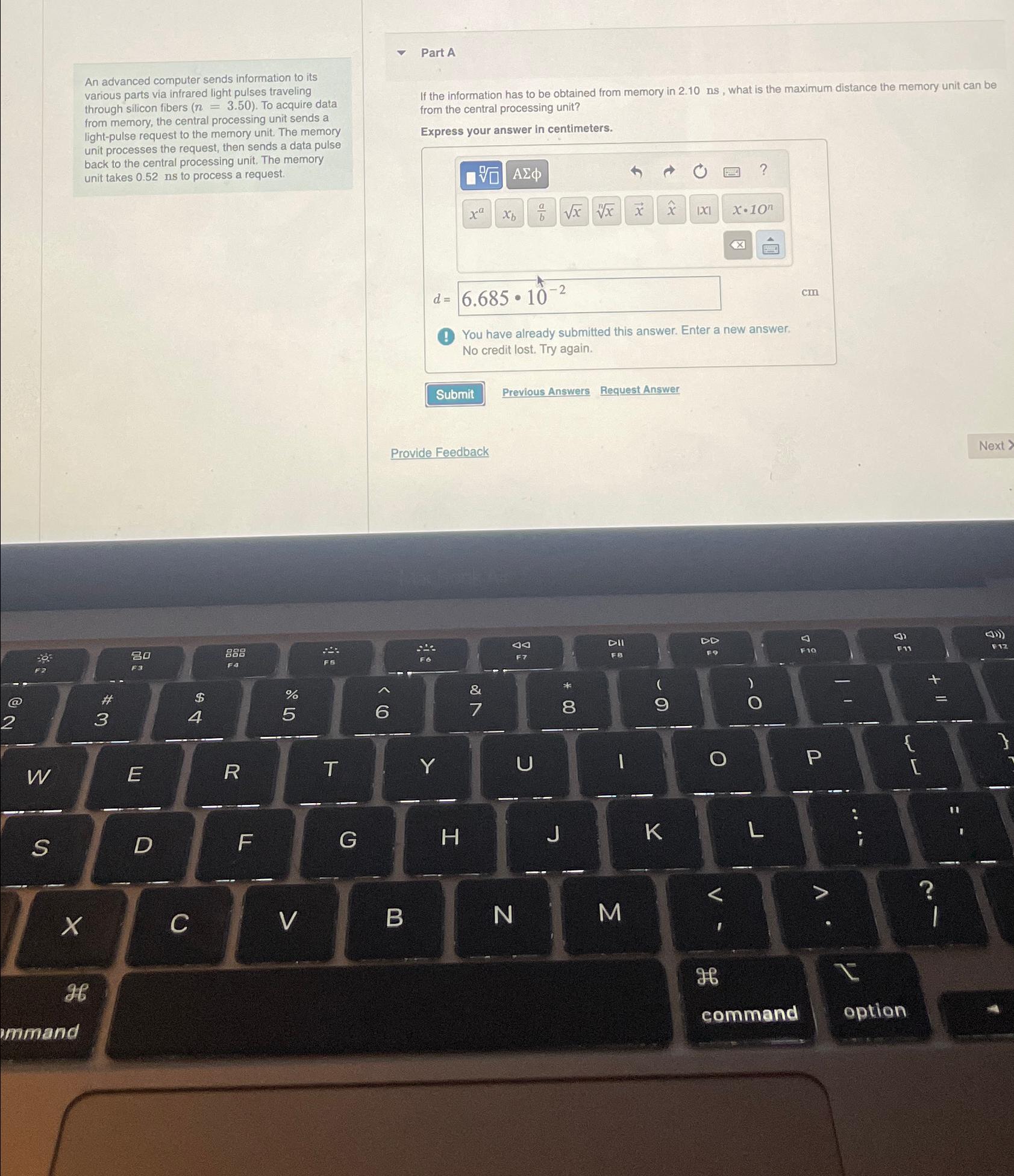 Solved An advanced computer sends information to its various | Chegg.com