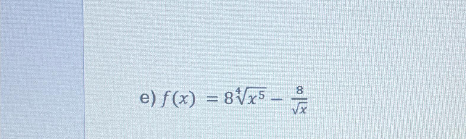 Solved Use the Rules of derivatives to find the derivatives | Chegg.com