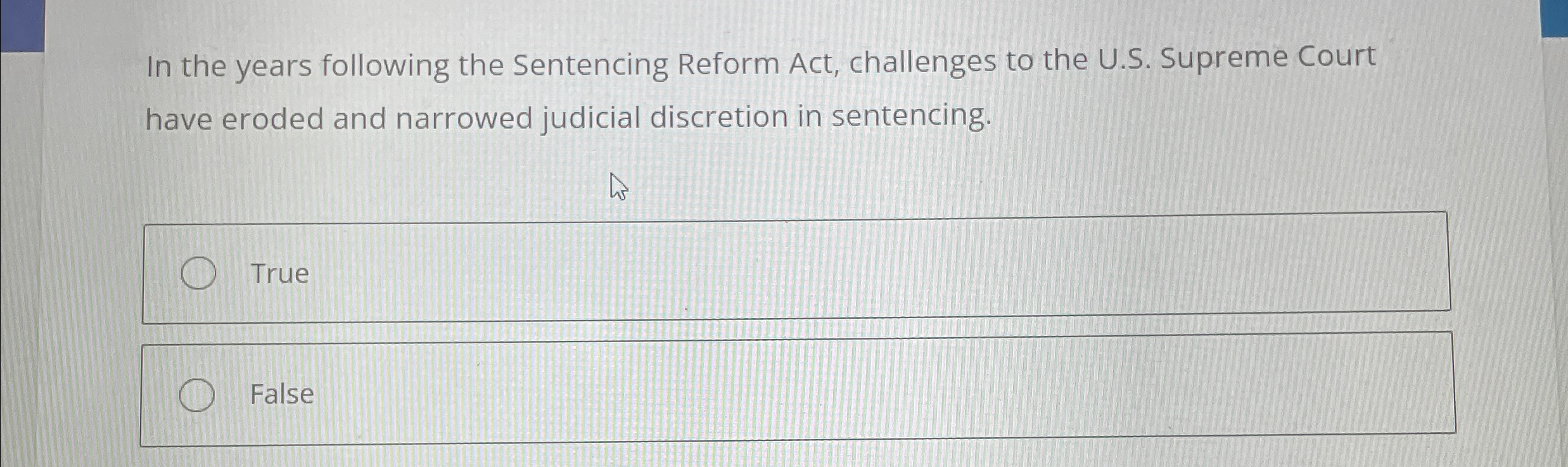 Solved In the years following the Sentencing Reform Act, | Chegg.com