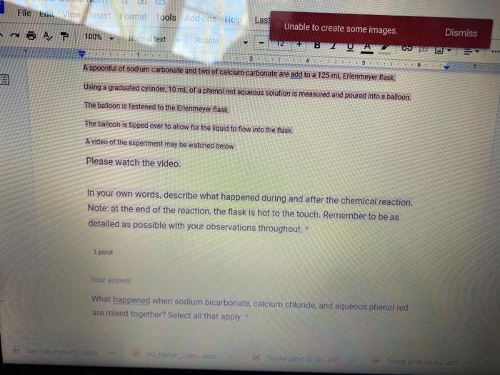 Solved File Edit View Insert Format Tools Add-ons Help Les | Chegg.com