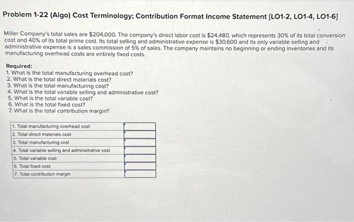 Solved Exercise 1-12 (Algo) Product and Period Cost Flows | Chegg.com