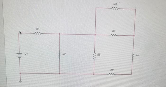 Solved R3 R1 R4 W VI R2 R5 R6 w R7 3 + Please refer to | Chegg.com