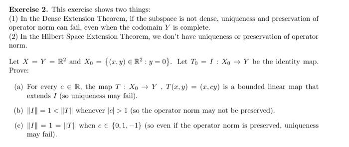 Solved Exercise 2. This exercise shows two things: (1) In | Chegg.com
