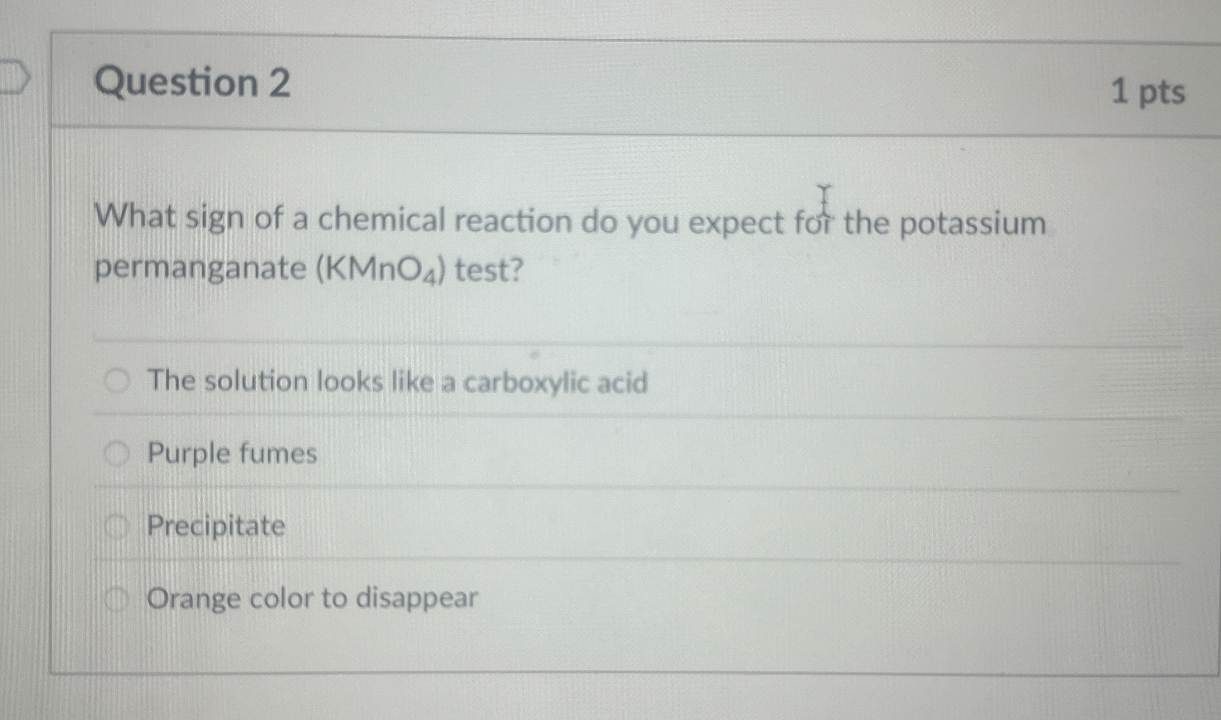 Solved Question 21 ﻿ptsWhat sign of a chemical reaction do | Chegg.com