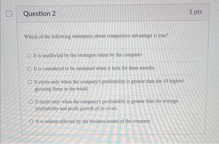 Solved Which of the following statements about competitive | Chegg.com