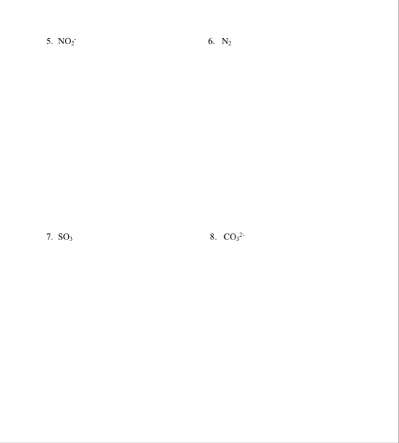 Solved Draw Lewis Structures For The Following Molecules 5757
