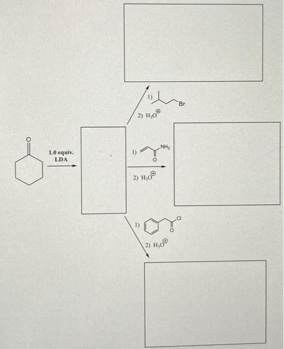 Solved I know enolate will be first step after LDA. plz help | Chegg.com
