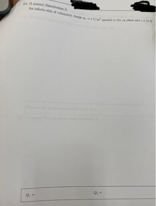 Solved 3. (25 points) The charges Q1 and Q2, placed at | Chegg.com