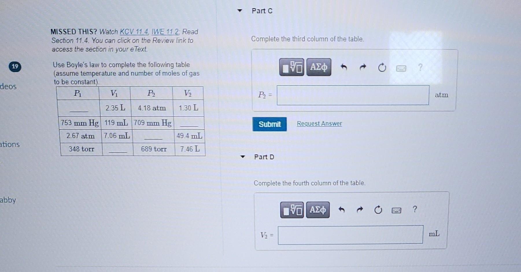 Solved Complete the first column of the table. MISSED THIS? | Chegg.com