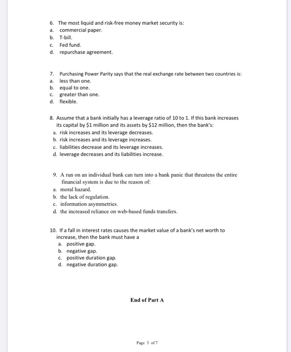 Solved Section A: Multiple Choices Questions (20 Marks) (2 | Chegg.com