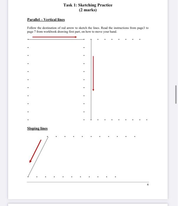 Solved Task 1: Sketching Practice (2 marks) Parallel - | Chegg.com