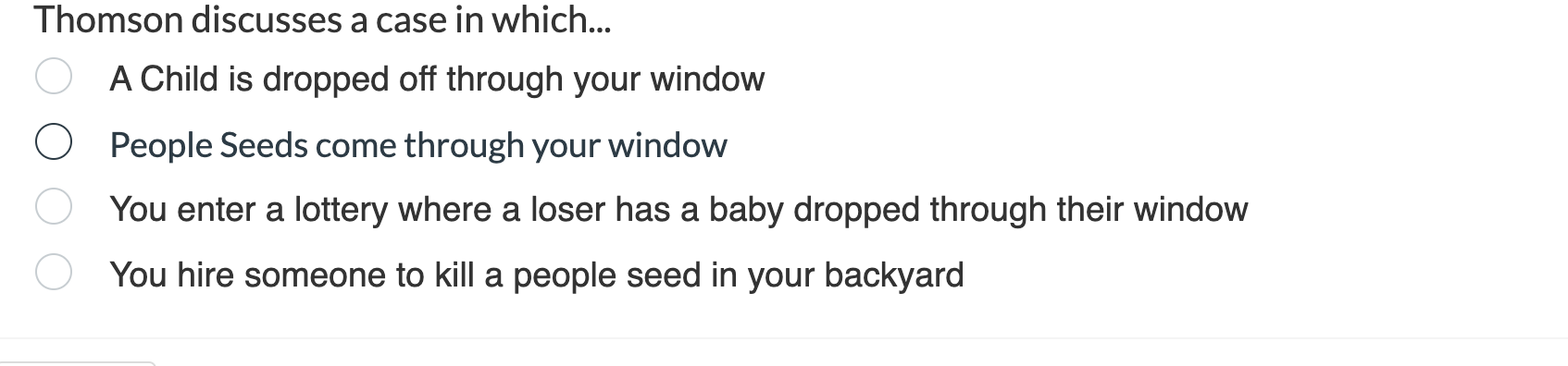 Solved Thomson discusses a case in which...A Child is | Chegg.com