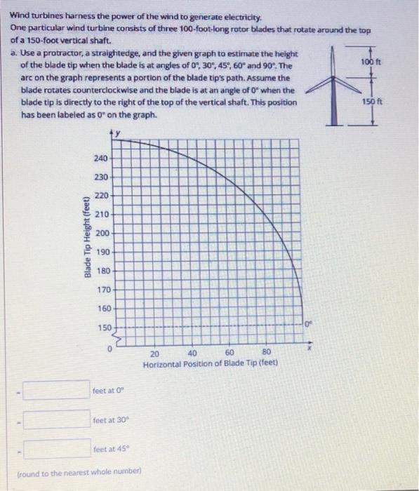 Solved Wind turbines harness the power of the wind to | Chegg.com
