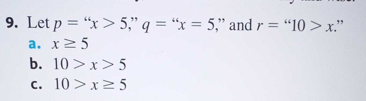 Solved Write the statements in 6-9 in symbolic form using | Chegg.com