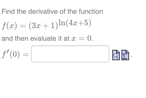 Solved Find the derivative of the | Chegg.com