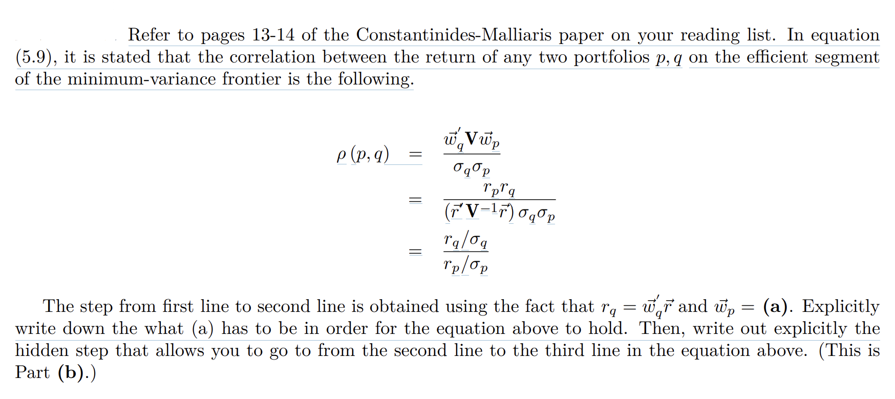 Solved REFER TO THE PICTURE FOR FULL PROBLEMin the first | Chegg.com