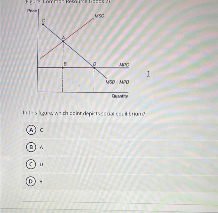 Solved In this figure, which point depicts social | Chegg.com