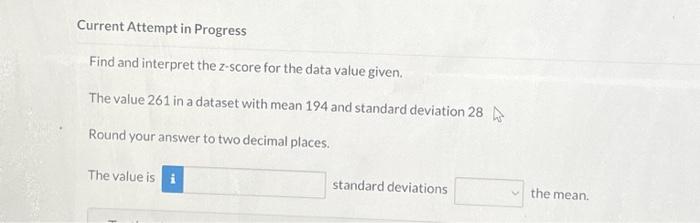 Solved Current Attempt in Progress Find and interpret the | Chegg.com