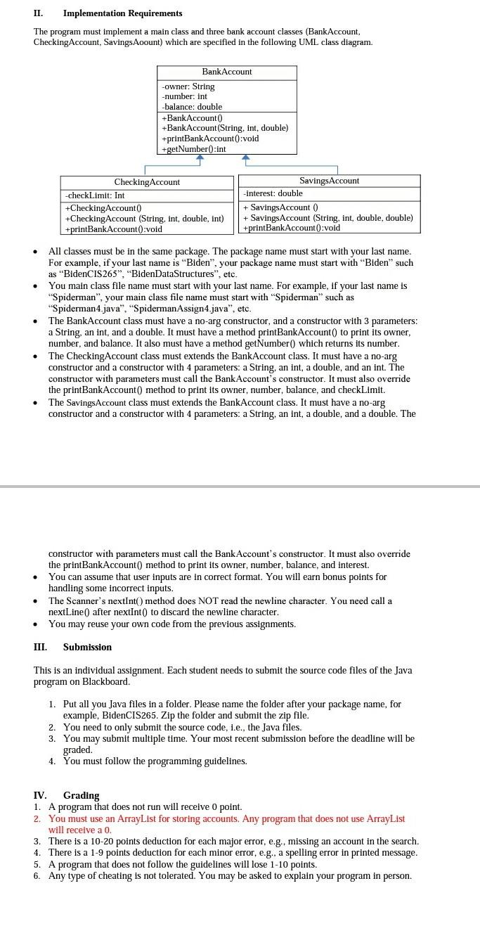 Solved I. General Description In this assignment, you will | Chegg.com