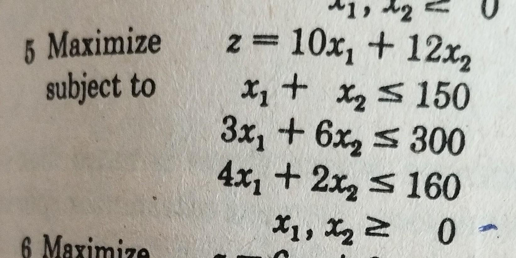 Solved 5 Maximize subject to | Chegg.com