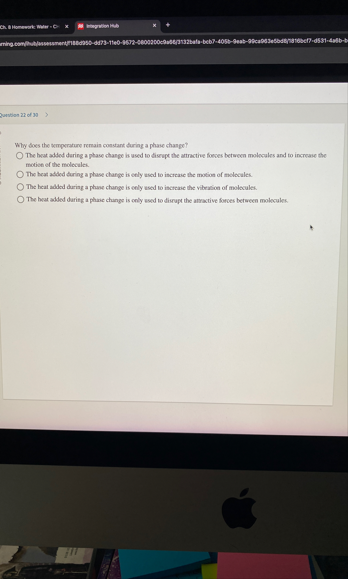 Solved Ch. 8 ﻿Homework: Water - ﻿CHIntegration | Chegg.com