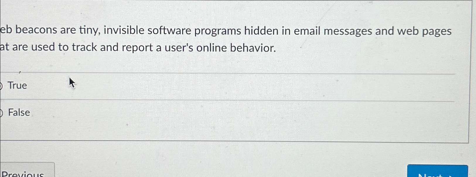 Solved eb beacons are tiny, invisible software programs | Chegg.com