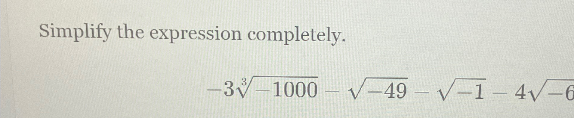 Solved Simplify the expression | Chegg.com