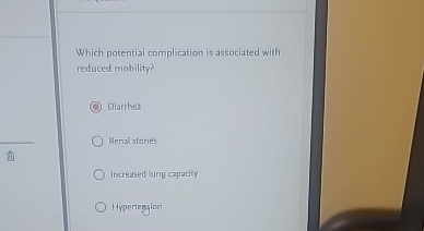 Solved Which potential complication is associated with | Chegg.com