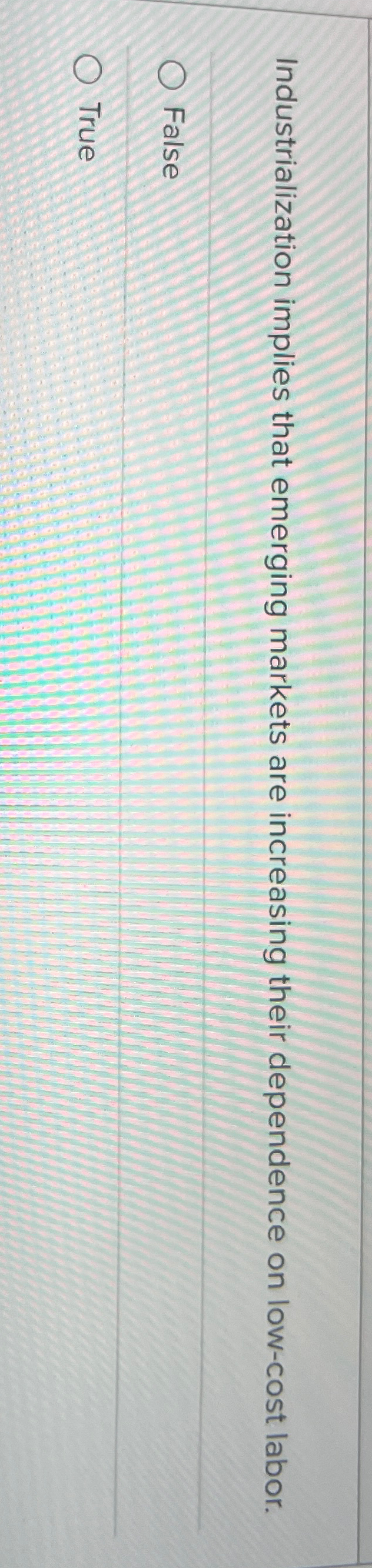 Solved Industrialization implies that emerging markets are | Chegg.com
