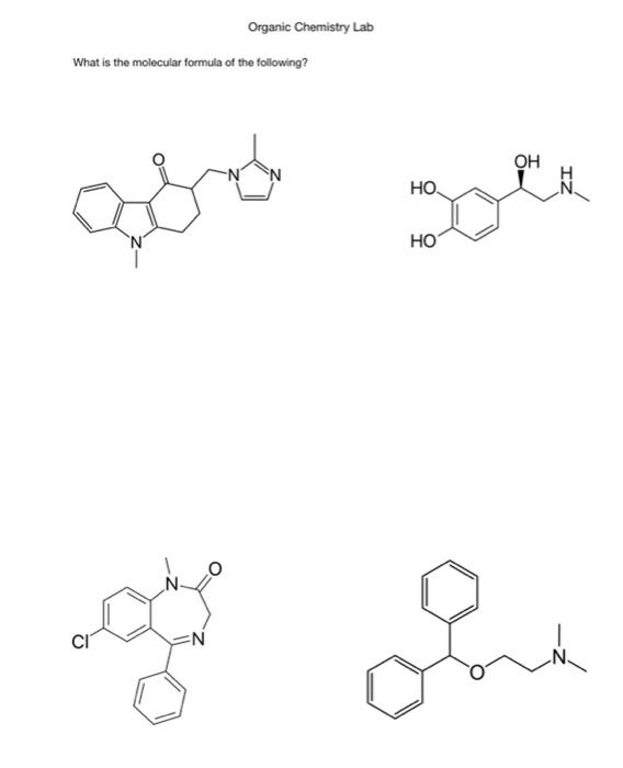 Solved What is the molecular formula of the following? | Chegg.com