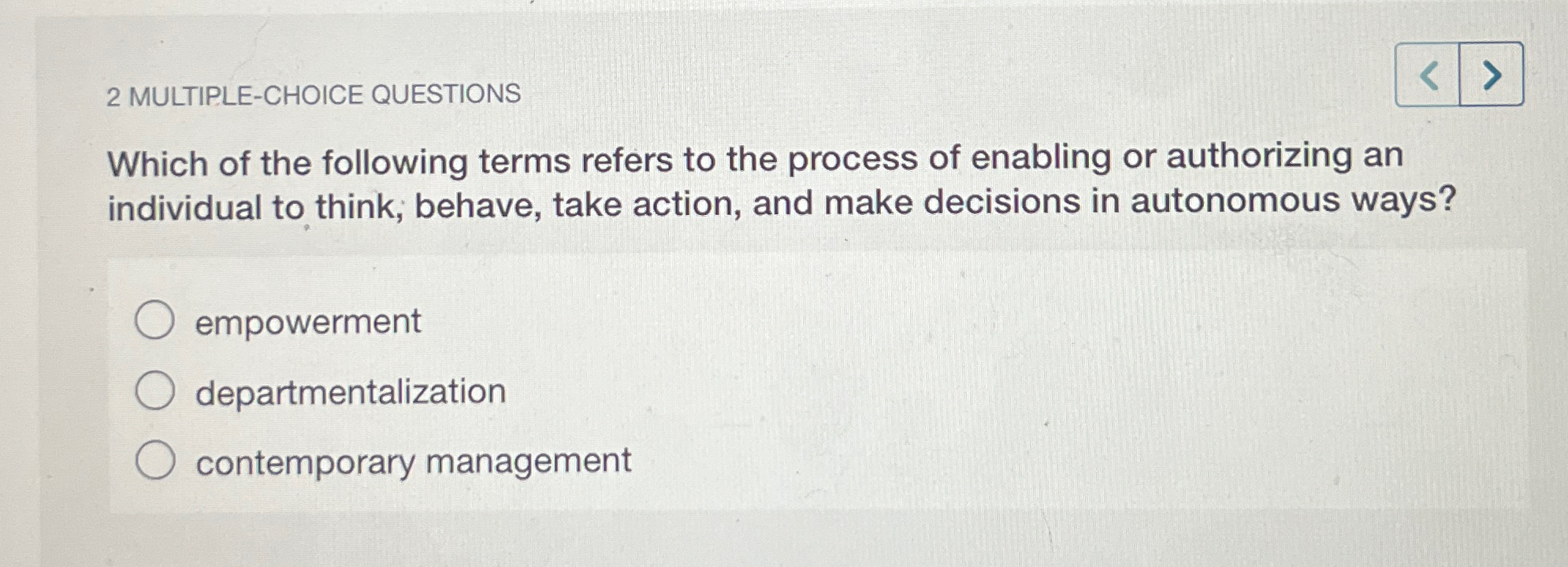 Solved 2 ﻿MULTIPLE-CHOICE QUESTIONSWhich of the following | Chegg.com