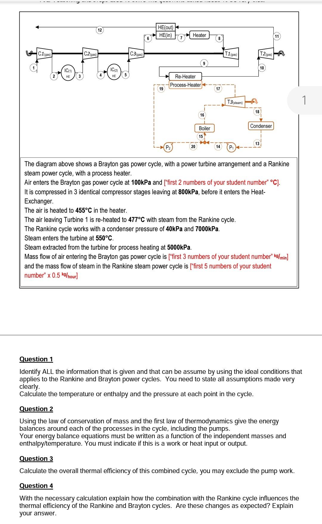 Solved C1(gas) IC(1) HE 3 C2(gas) IC(2) HE C3(gas) HE(out) | Chegg.com