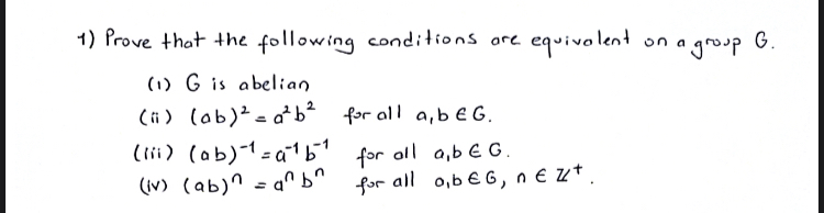 Solved Prove that the following conditions are equivalent on | Chegg.com