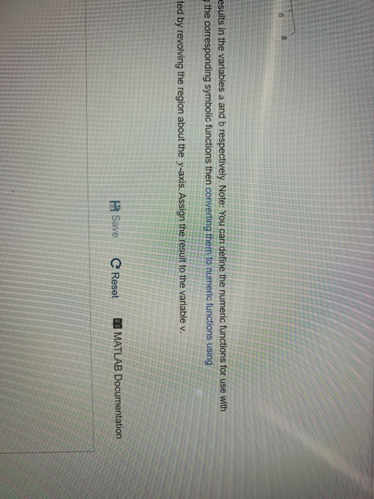 Matlab 2 e of a Solid of Revolution Using Cylindrical | Chegg.com