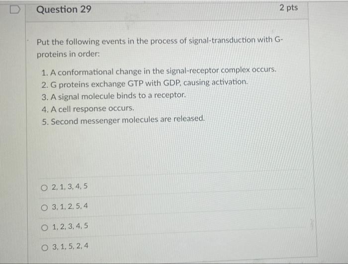Solved Question 32 2 pts TRUE or FALSE: cell membranes are | Chegg.com
