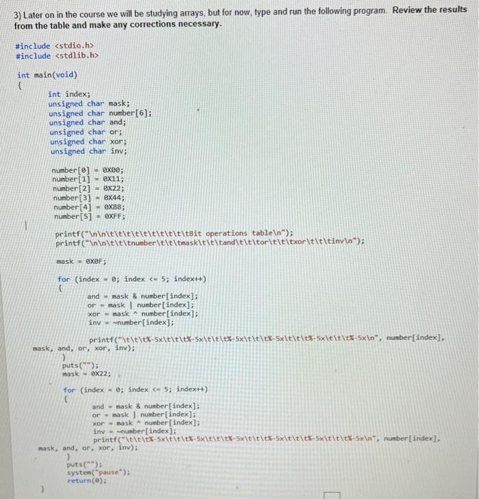 Solved 1) The following table contains a value for number | Chegg.com