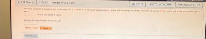 Solved Asia) प्रा ta the leit of the iens What wa tha | Chegg.com