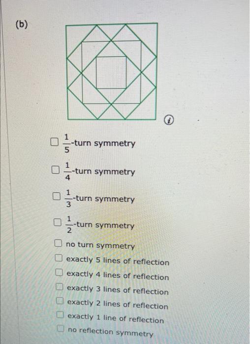 Solved Describe the reflection and rotation symmetries of | Chegg.com
