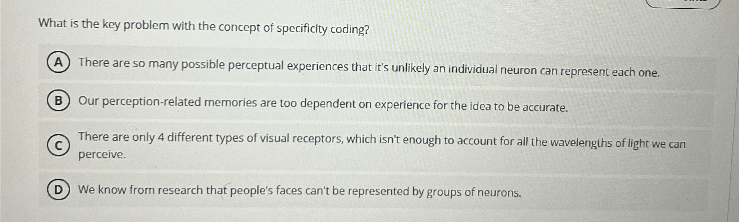 Solved What is the key problem with the concept of | Chegg.com